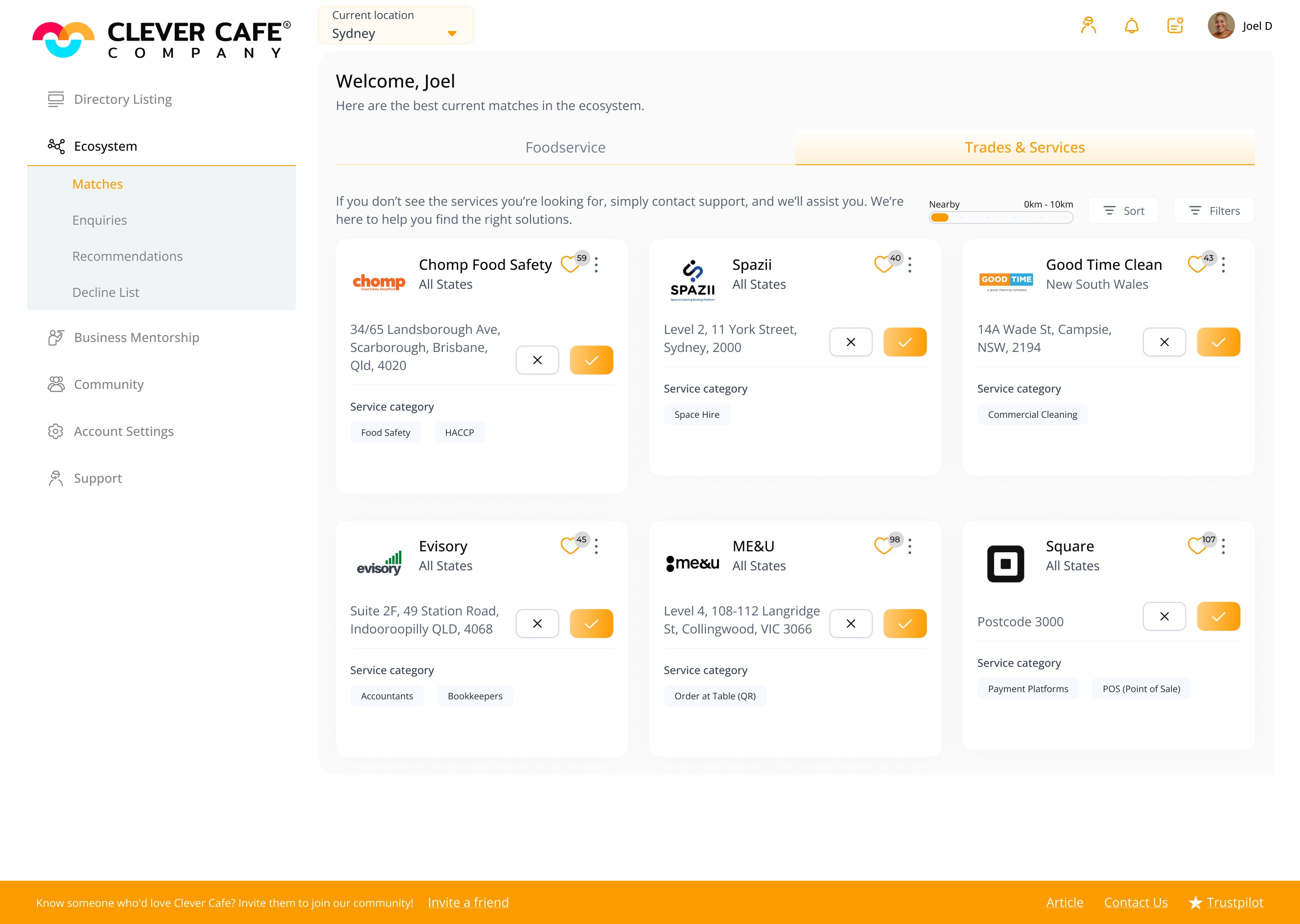 Create your trades and service ecosystem for better operational support.